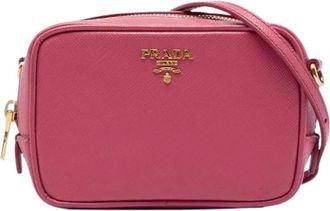Prada Sac bandouli&egrave;re Saffiano Pre-owned - Femme - Pre-owned - Rose - Taille: ONE Size