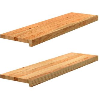 vidaXL Fensterb&auml;nke 2 Stk. Hellbraun 90x30x2 cm Massivholz Eiche vidaXL