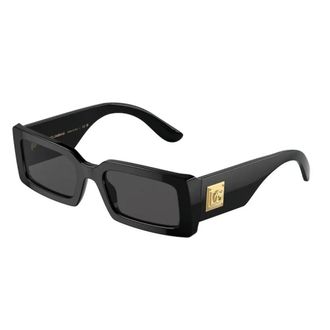 Dolce & Gabbana Lunettes de soleil rectangulaires - unisex - Accessoires - Noir - Taille: 53 MM