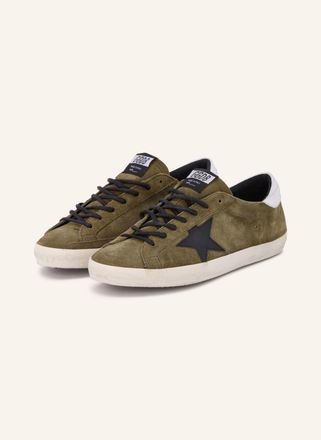 Golden Goose Sneaker Super Star gruen