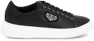 Philipp Plein Low-Top Sneaker - Lo-top Iconic Plein Logo Sneakers - Gr. 43 (EU) - in Schwarz - f&uuml;r Damen