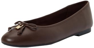 Tommy Hilfiger Damen Hilfiger Smooth Lthr Ballet Fw0Fw09006 Ballerinas, Brown (Rich Walnut), 40 EU