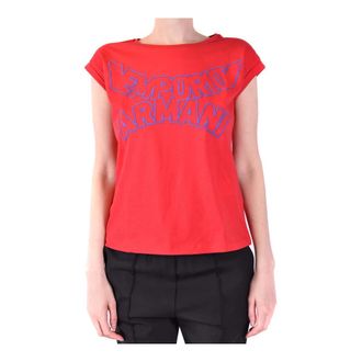 Emporio Armani Kurz&auml;rmeliges Hemd - - Tops - Damen - Rot - XS