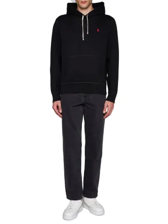Polo Ralph Lauren Mens Hoodie Black Cotton - Polyester Sweatshirts Sweater