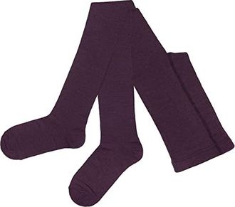 Weri Spezials Collants chauds et &eacute;cologiques en laine de qualit&eacute; sup&eacute;rieure - 7 modes de couleurs - Lisse - Violet - 40-42