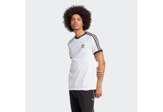 adidas Originals T-Shirt 3-STRIPES TEE schmale Passform, Kurzarm, mit kontrastierendem Saum, aus Baumwolle