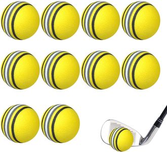 Generic Trainingsgolfb&auml;lle | 10 &Uuml;bungsb&auml;lle aus Schaumstoff | sportliche Aufw&auml;rmhilfe f&uuml;r Anf&auml;nger, Junioren, Senioren und Amateure im Garten, im Freien oder 