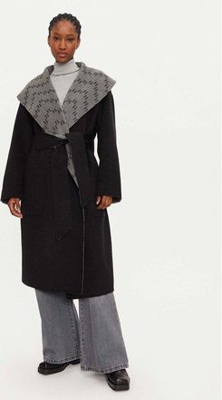 Karl Lagerfeld Wollmantel 246W1502 Grau Loose Fit