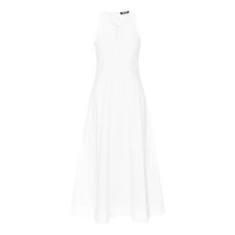 Rotate Rotate Birger Christensen - Robe Mi-longue Sans Manches - Femme - Robes - Blanc - Taille: 42 FR