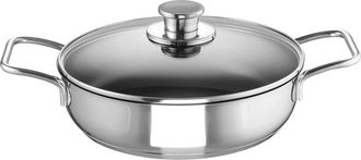 Schulte Ufer Schmorpfanne Green Life Edena, 24 cm, mit Glasdeckel