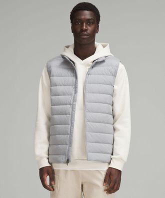 lululemon Doudoune sans manches Navigation en duvet 700 cuin pour Hommes - Gris - Taille 2XL