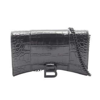 Balenciaga Pre-owned Hourglass Leder Schultertasche - - Pre-owned - Damen - Schwarzk - ONE SIZE