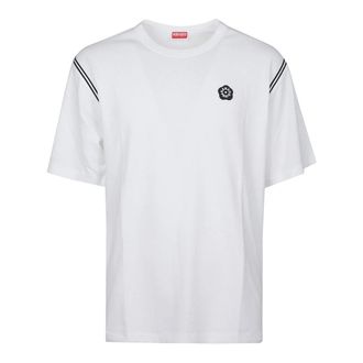 Kenzo Boke Flower 2.0 Besticktes klassisches T-Shirt - - Tops - Herren - Wei&szlig; - M