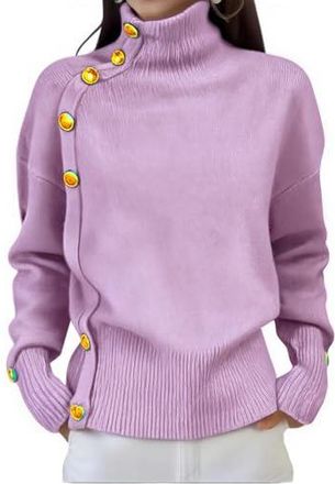 Generic Pull Femme Chic Et Elegant Noir V&ecirc;tements Femmes Mode Vetement Sweaters Taille Cachemire Laine Chaud Grande Hiver Blanc Oversize Pulls, Gilets Et Swea