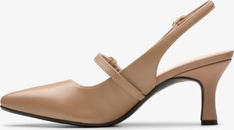 Clarks Kataleyna Ruby Warm Beige Leder Schuhe