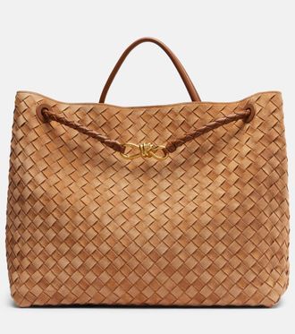Bottega Veneta Sac Andiamo Intrecciato Large en daim