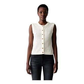 Marc O'Polo &Auml;rmellose Strickweste - - Jackets - Damen - Beige - M
