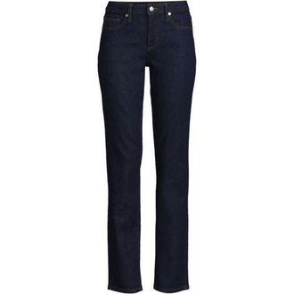 Lands End Soft Denim Boyfriend-Jeans Mid Waist, Damen, Größe:34 71 petite, Blau, Elasthan/Baumwoll-Mischung, by Lands End