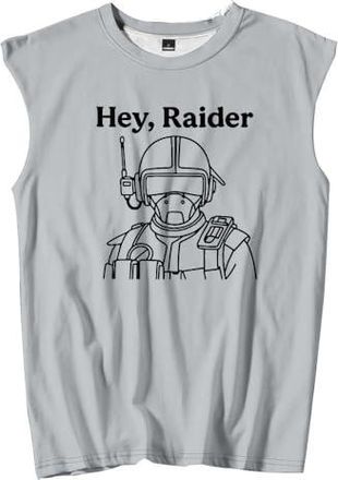 Generic ARC Raiders Hi Tank Tops T-shirt sans manches unisexe décontracté pour le sport en plein air, gris, XXS