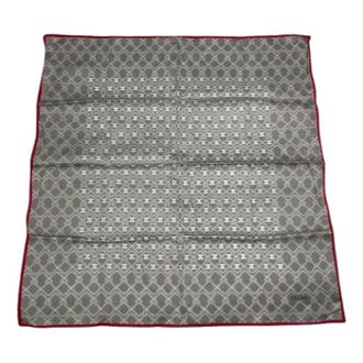 Celine Pre-owned Vintage Silk Scarf - Femme - Pre-owned - Gris - Taille: ONE Size
