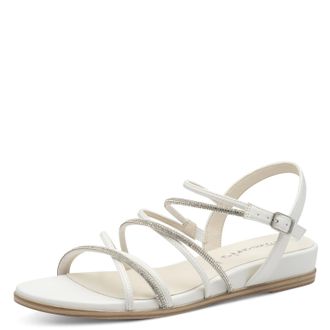 Tamaris Sandalette Damen Vegan Elegant wei&szlig;,EU 39