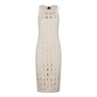 Pinko Pinko, Femme, Robes, Blanc, Taille: 42 FR &Eacute;l&eacute;gante Robe Noire