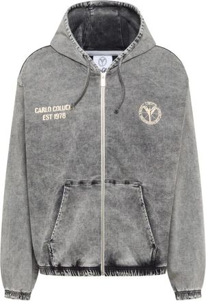 Carlo Colucci Homme, Sweatshirts et sweats &agrave; capuche, Noir, Taille: XL Sweat &agrave; capuchejacke