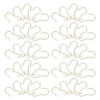 OSALADI 200 Metall Ornamenthaken 30mm Wetterfeste Aufh&auml;nger f&uuml;r Weihnachtsbaumschmuck Lichterketten und Au&szlig;endekoration