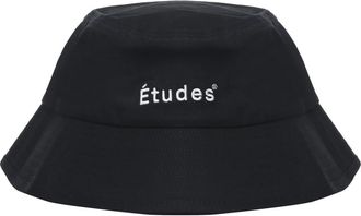 &Eacute;tudes Studio Homme, Accessoires, Noir, Taille: ONE Size Logo Embroidered Bucket Hat