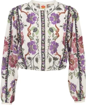 Farm Rio Farm Rio, Femme, Blouses et Chemises, Multicolore, Taille: 42 FR Blouse Rococo Flowers