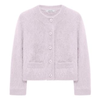 Dorothee Schumacher Fluffy Statements Cardigan - - Knitwear - Damen - Lila - M