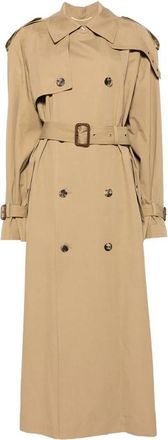 Saint Laurent Button Belted Coat