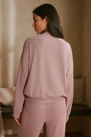 Ted Baker Langarmshirt B By Ted Baker geripptes Lounge-Ottoman-Oberteil (1-tlg)