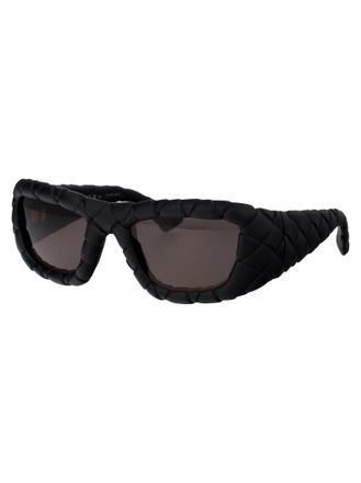 Bottega Veneta Womens Sunglasses Black-Grey Black-Black-Grey Injected Black/black/grey