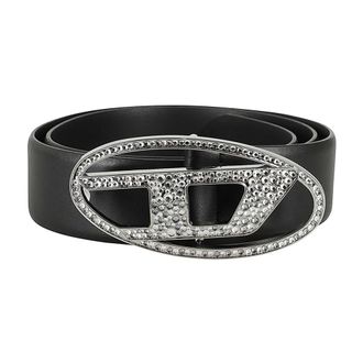 Diesel Stylisches Strass-Armband - - Accessories - Damen - Schwarzk - 80 CM