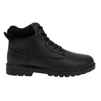 Nicholas Deakins Stiefeletten f&uuml;r Herren, Kunstfell gef&uuml;ttert (Schwarz)