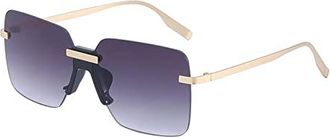 Generic Lunettes de soleil tendance sans monture pour hommes et pour femmes, lunettes de soleil décoratives pour les vacances en plein air, la conduite (coule