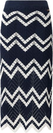 Pepe Jeans London Damen Ollie Skirt Rock, blau (blau Océano), Large