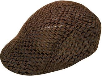 Generic Oreille B&eacute;rets Confortables pour Hommes Maille dans et Lin Respirant Casquettes de Baseball pour Femmes Filles Casquette &agrave; Visi&egrave;re 51, caf&eacute;, taille un