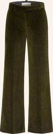 Circolo 1901 Circolo 1901 Marlenehose Aus Samt gruen