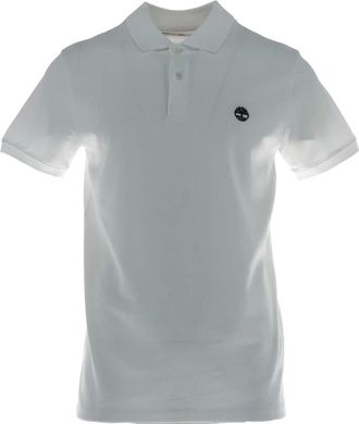 Timberland Homme, Tops, Blanc, Taille: L Polo Stretch Manches Courtes Millers River Timberland