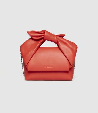 J.W.Anderson Sac Twister Mini Bow Orange