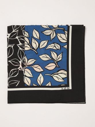 Noisy May Foulard carr&eacute; en coton &agrave; imprim&eacute; graphique multicolore