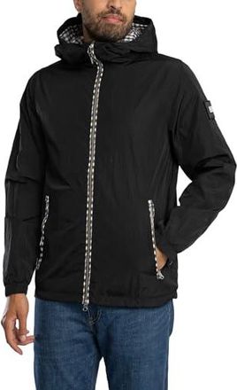 Weekend Offender Homme Veste &Agrave; Carreaux Campania, Black, L