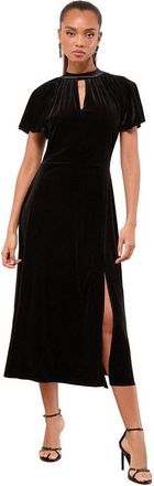 Lipsy Midikleid Lipsy Kurz&auml;rmeliges Samt-Midikleid, Regular (1-tlg)