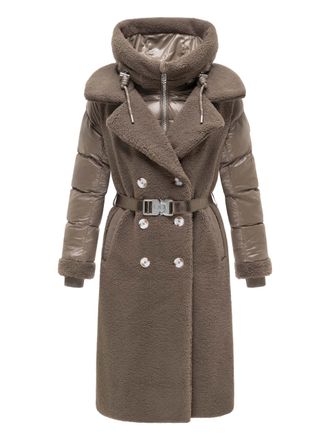 Navahoo Damen Teddymantel Kuscheltraum mit 2-in-1 Stepp-Innenteil