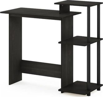 Furinno EFFICIENT Bureau DOrdinateur De Jeu pour Bureau À Domicile, Salle DÉtude, Dortoir, Couleur Expresso Foncé