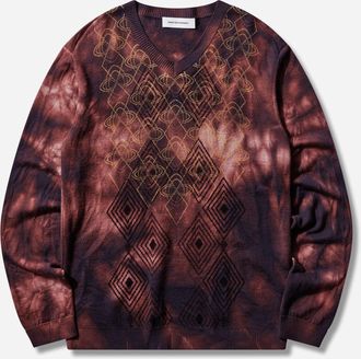 Kiko Kostadinov Men s Hatha V-Neck Knit Sweater Fuchsia