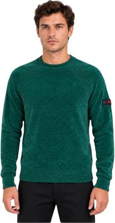 Peuterey Pull col rond Sironi - Homme - Pulls - Vert - Taille: M