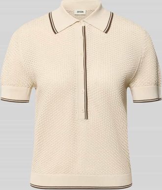 Drykorn Strickshirt mit Polokragen und Knopfleiste Modell MEROPE